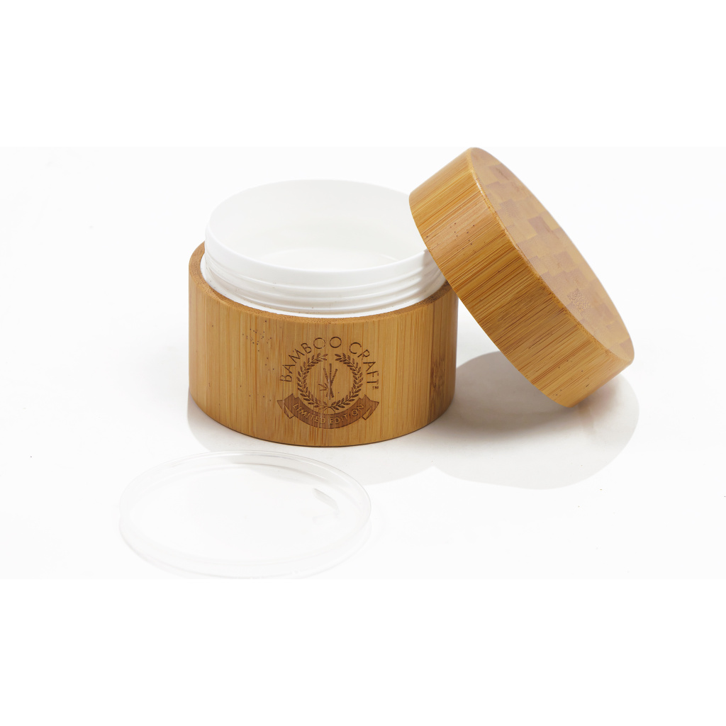 Refillable Bamboo Cream Jar - The Bamboo Craft Company