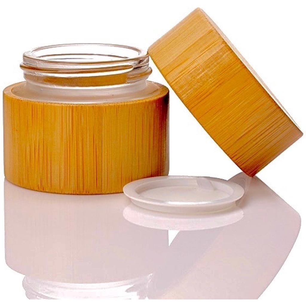 Refillable Bamboo Cream Jar - The Bamboo Craft Company